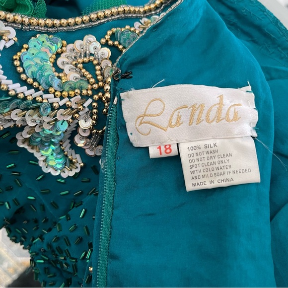 Landa | Dresses | 8s Drag Queentorch Singer Dynasty Beaded Gown Vintage ...